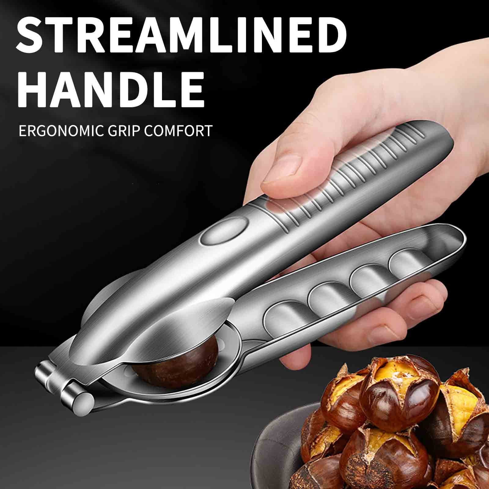VBXOAE Stainless Steel Chestnut Opener with Serrated Blade Easy and ...