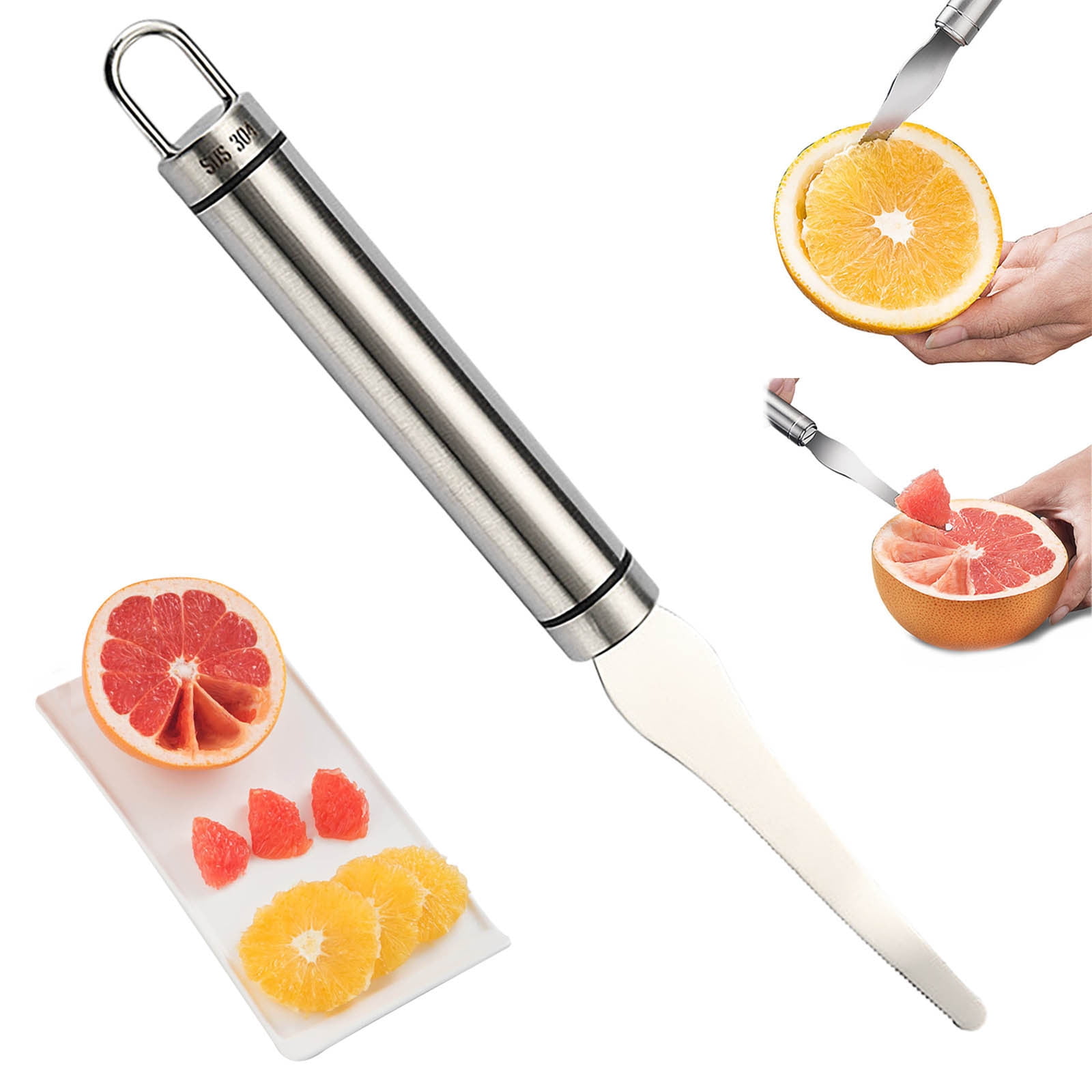 VBXOAE Stainless Steel Fruit Peeler and Pulp Separator with Comfortable ...