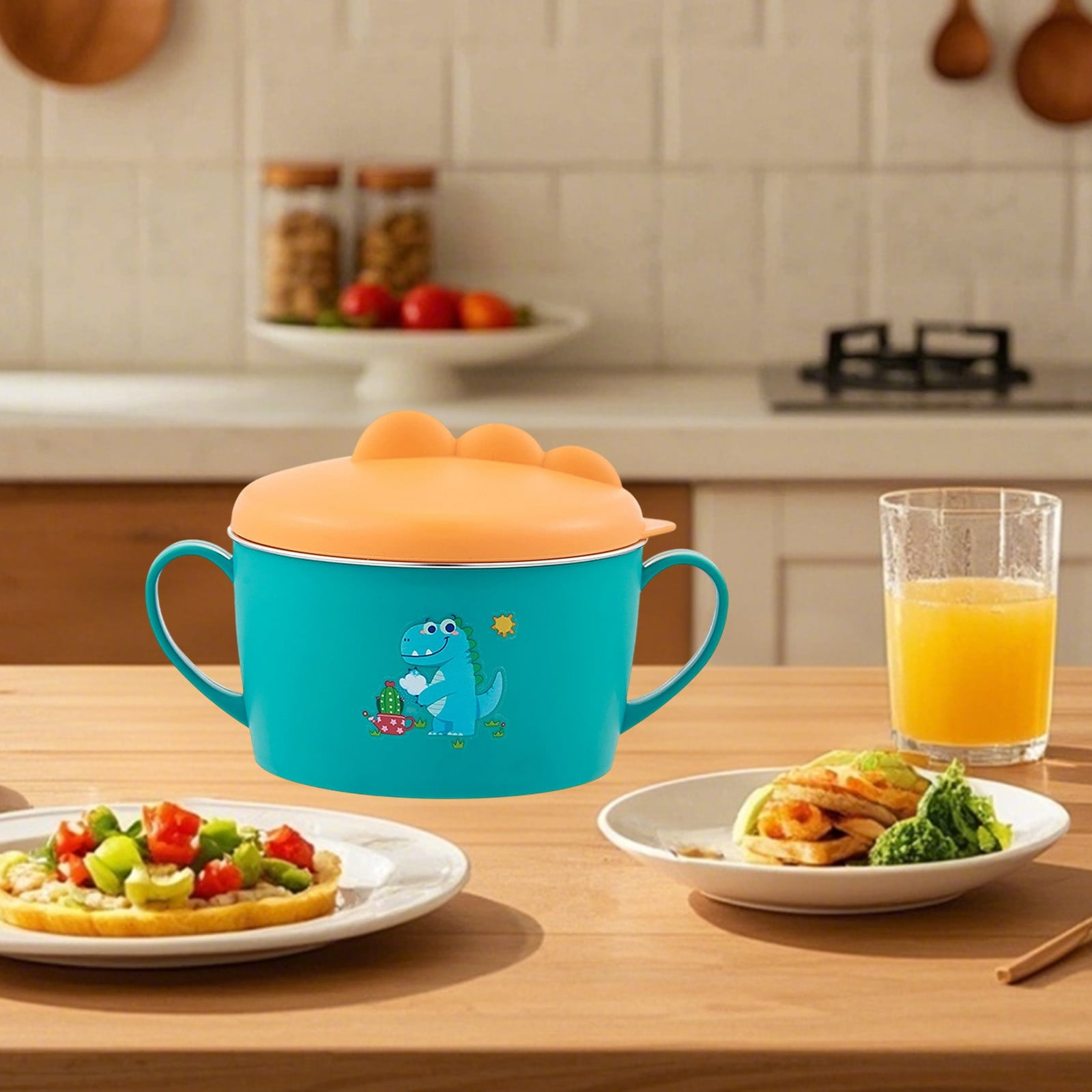 VBXOAE Stainless Steel Insulating Noodle Bowl for Hot Soup with Heat ...