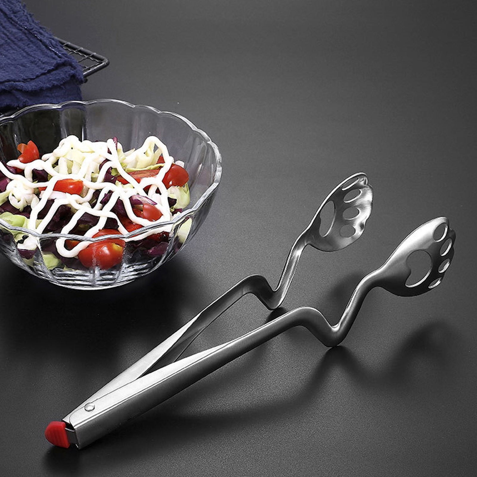 VBXOAE Stainless Steel Kitchen Food Clip for BBQ,Bread,Steak Cooking ...