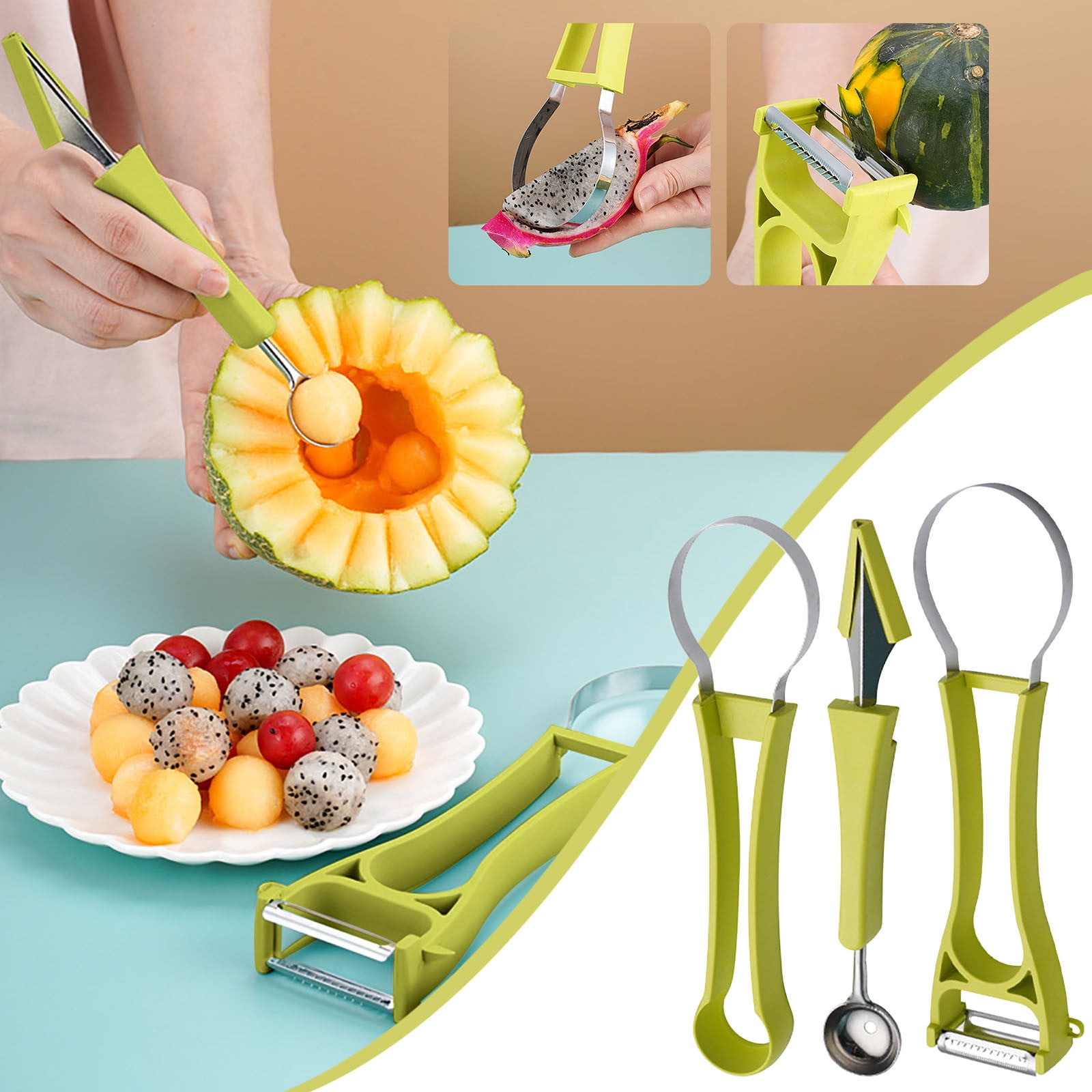VBXOAE Stainless Steel Multi Functional Kitchen Tool for Peeling ...