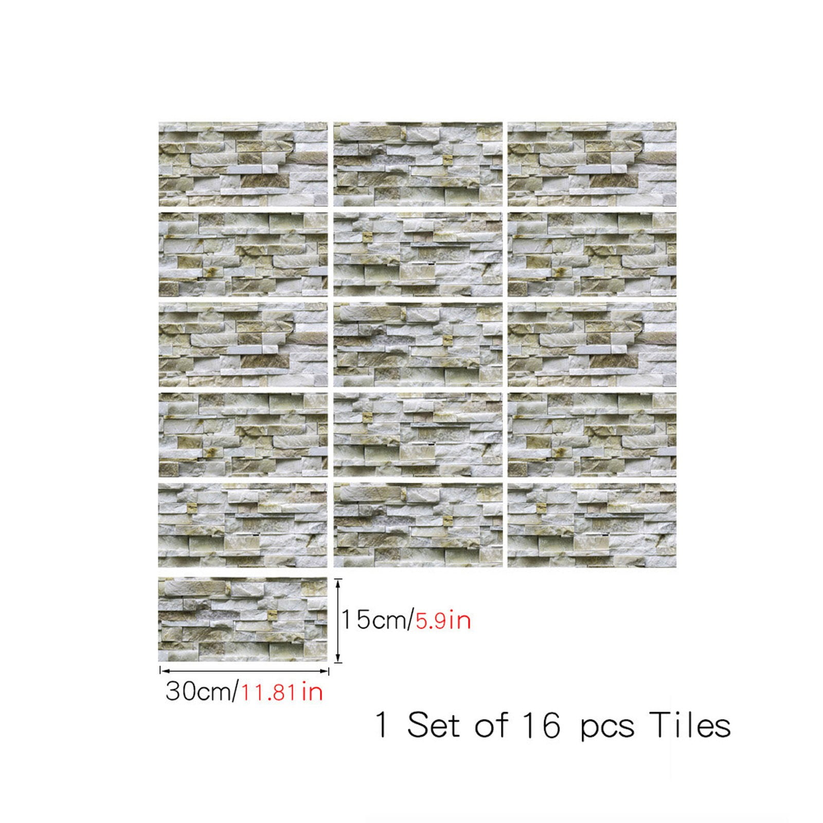 VBXOAE Stone Effect Wall Panels Fake Stone Paneling for Living Room ...