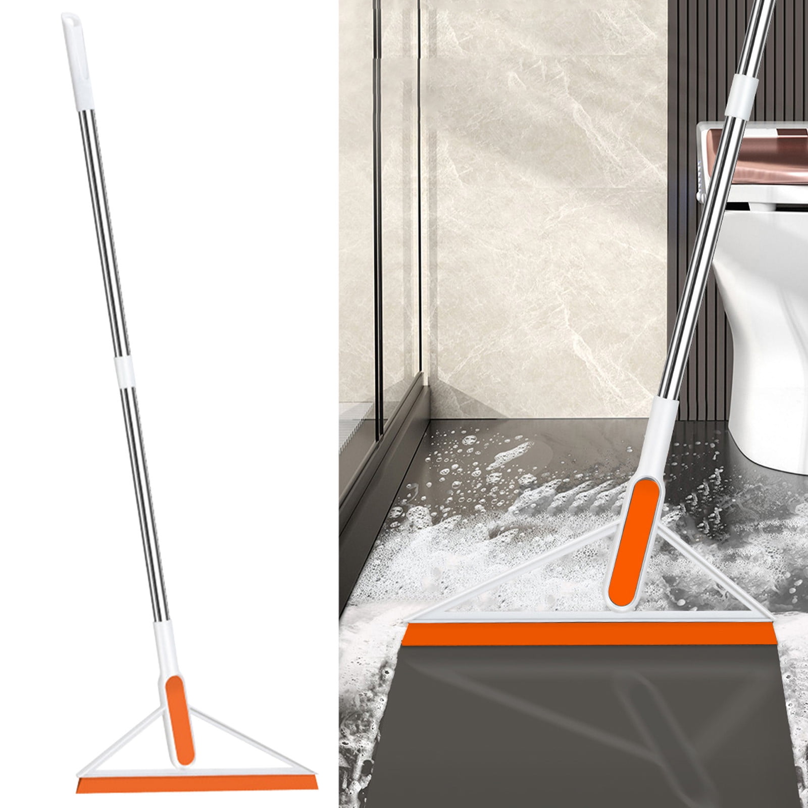 VBXOAE Telescopic Floor Squeegee, Long Handle for Elevated Cleaning ...