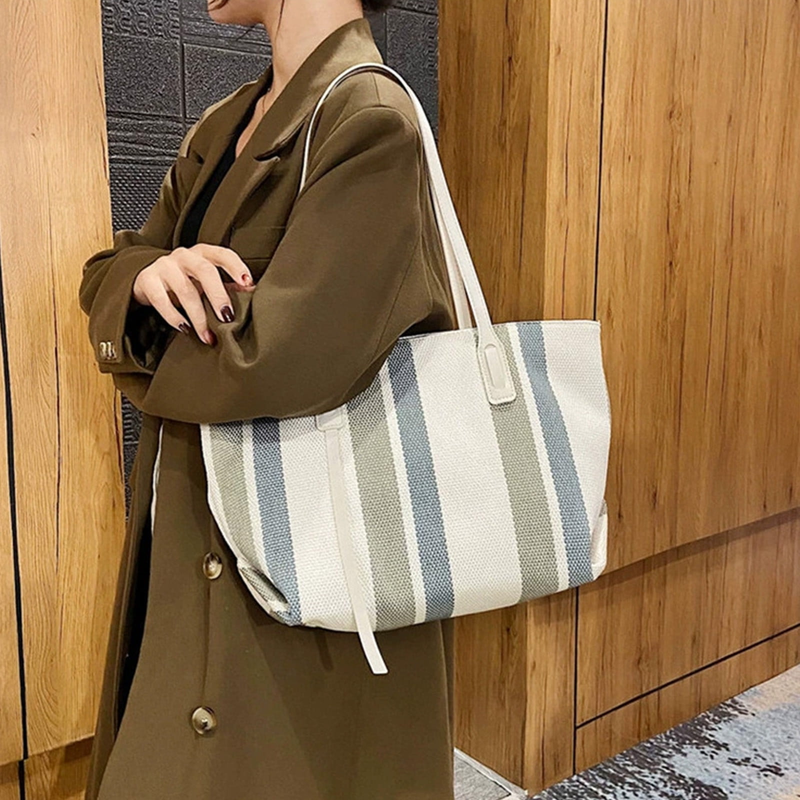 VBXOAE Trendy Waterproof Canvas Tote Bag for Women Stable and Versatile ...