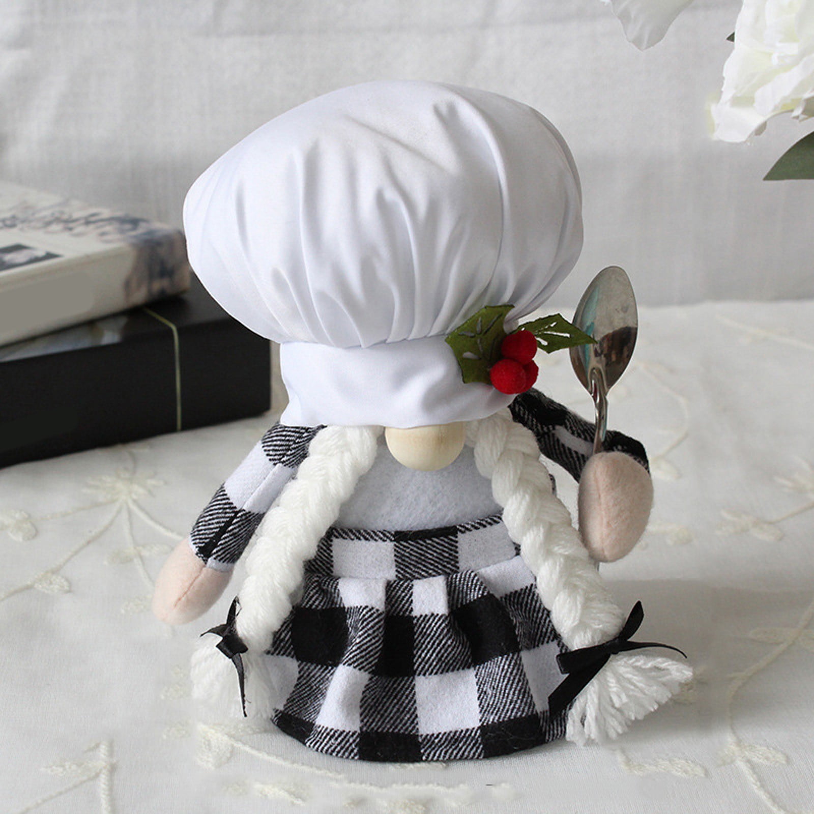 VBXOAE Whimsical Gnome Chef Plush Doll for Christmas Decor-Soft ...