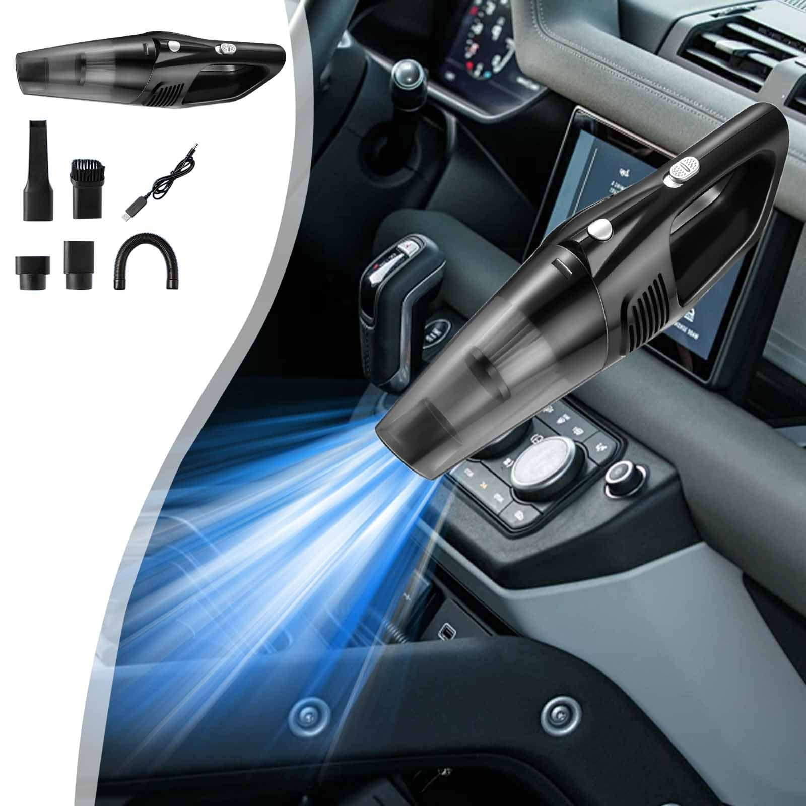 VBXOAE Wireless Car Vacuum Cleaner High Power Suction Includes ...