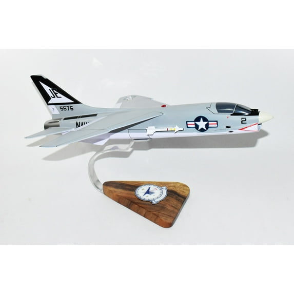 VC-2 Fleet Composite Squadron Two F-8,Vought F-8 Crusader,18",Mahogany ...