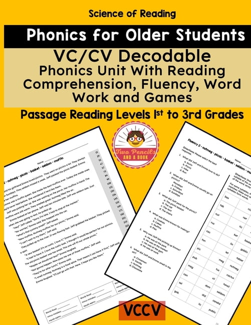 Phonics Practice for Older Students VC/CV Decodable Phonics Unit With ...