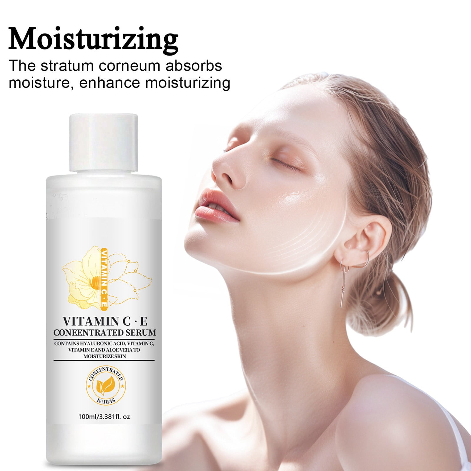 VC E Concentrated Facial Essence | Vitamin C & E Antioxidant Serum | Moisturizing Hydrating ...