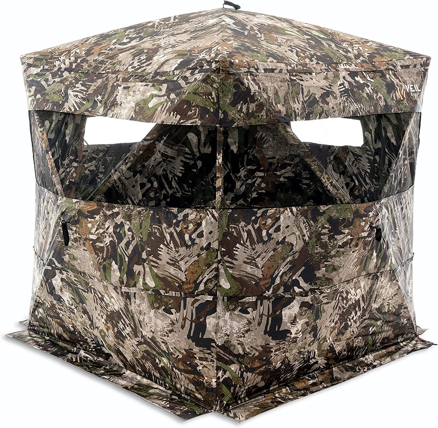 VC180 3-Person Hub Blind with Panoramic Windows – Ground Blind for Deer ...