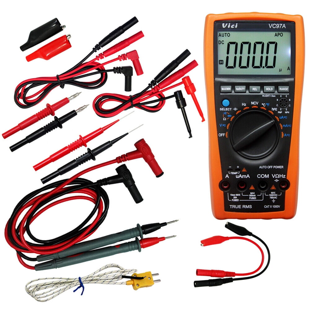 VC97A 3999 Digital Auto Range True RMS Multimeter with test lead ...