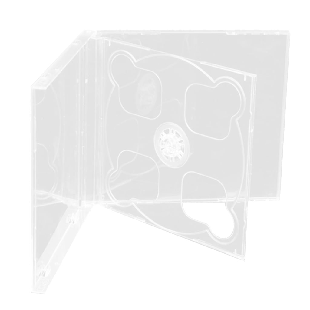 VCD Clear Case Standard Single Clear Disc Case Transparent Square Shape ...