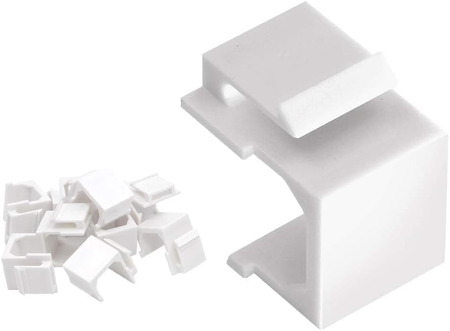 VCELINK Blank Keystone Jack Inserts (UL Listed) for Keystone Wall Plate ...