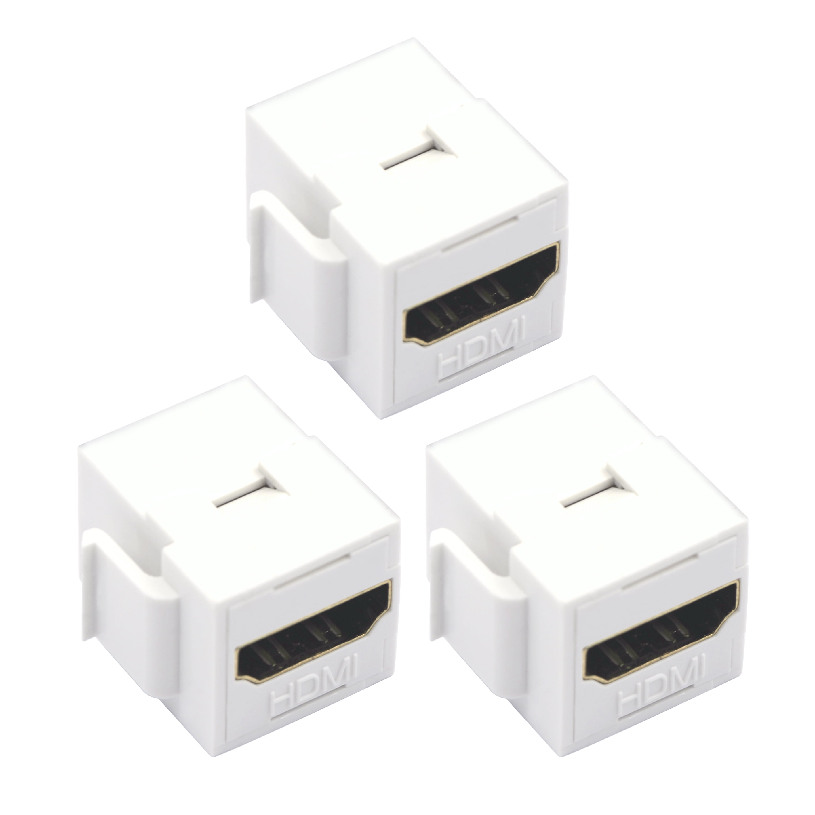 VCELINK 3-Pack HDMI Keystone Jack, 4K Female to Female Adapter Coupler ...