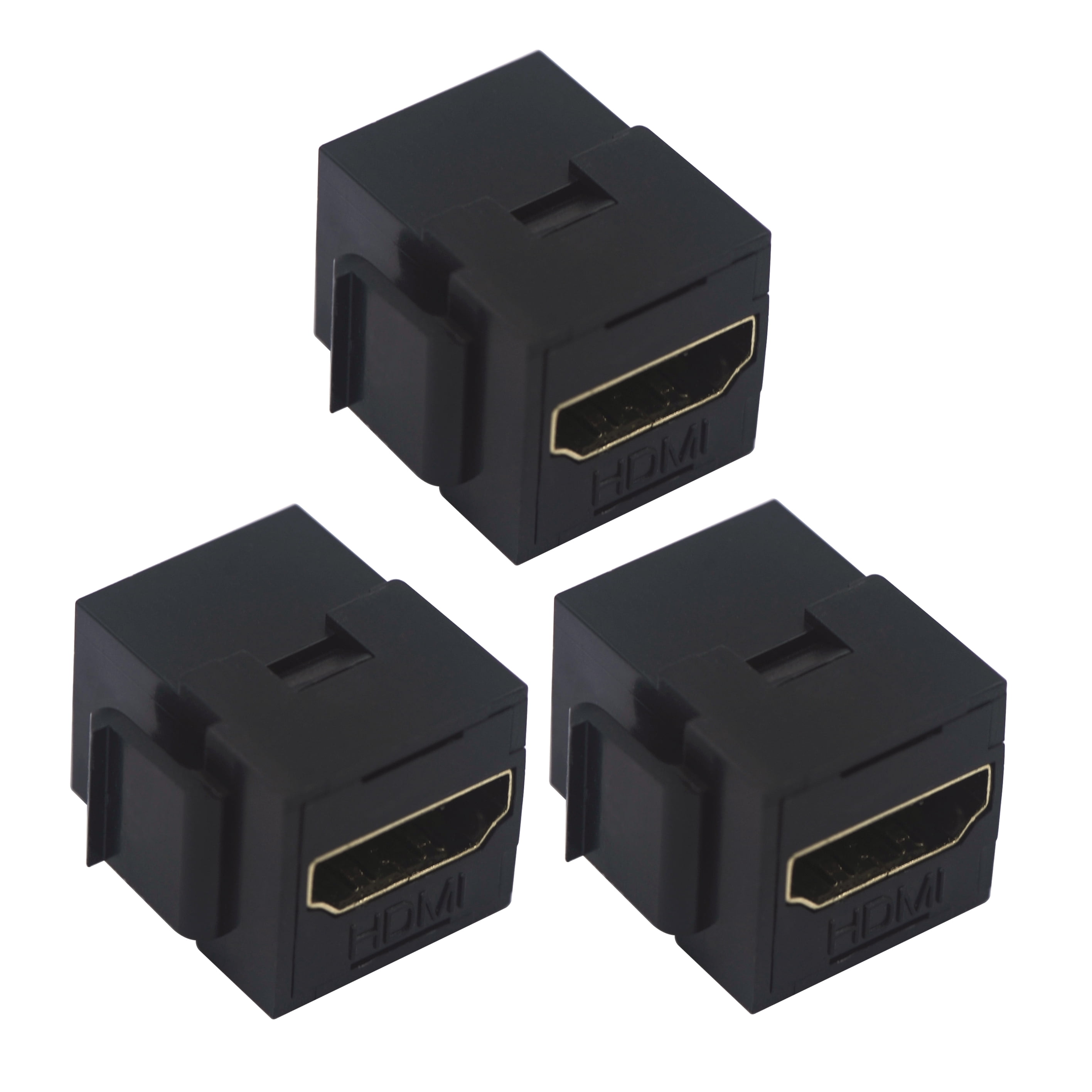 VCELINK 3-Pack HDMI Keystone Jack, 4K Female to Female Adapter Coupler ...