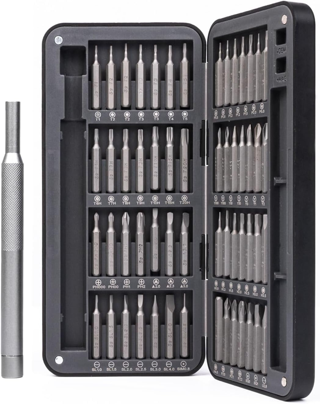 VCELINK 57-in-1 Versatile Precision Screwdriver Set with 56 Magnetic S2 Bits Black - Walmart.com