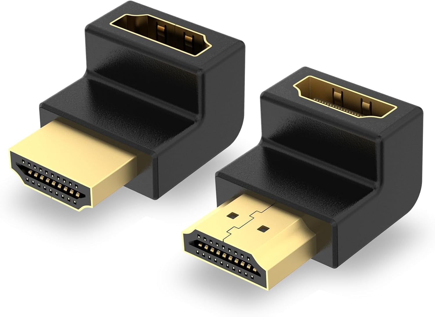 VCELINK 8K HDMI Right Angle Adapter, Male to Female HDMI 2.1 Connector ...