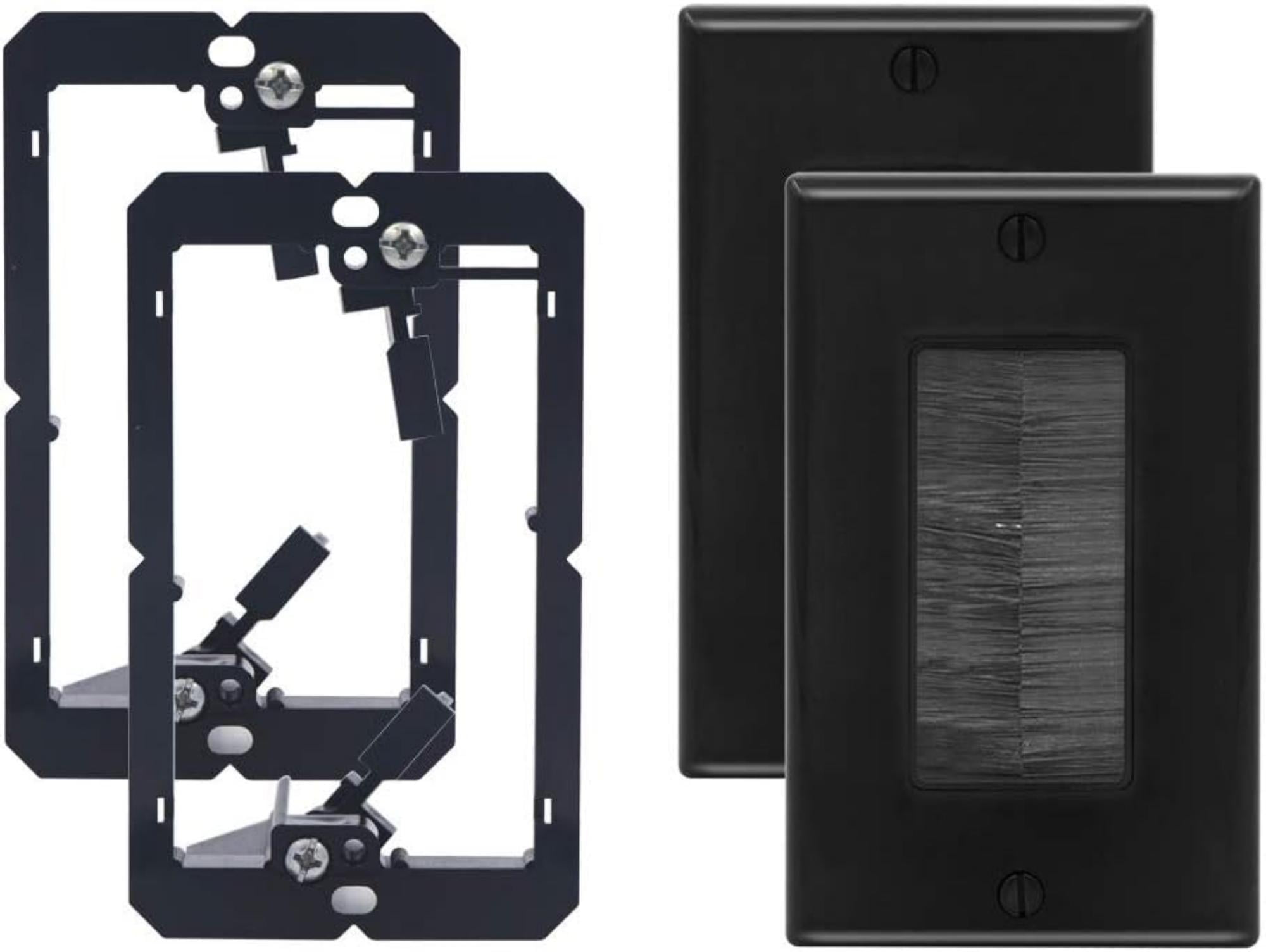 VCELINK Brush Wall Plate with Bracket, UL Listed Single Gang Decorator ...