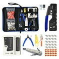 VCELINK Ethernet Crimping Tool Kit, All-In-One Network Crimper with 20 ...