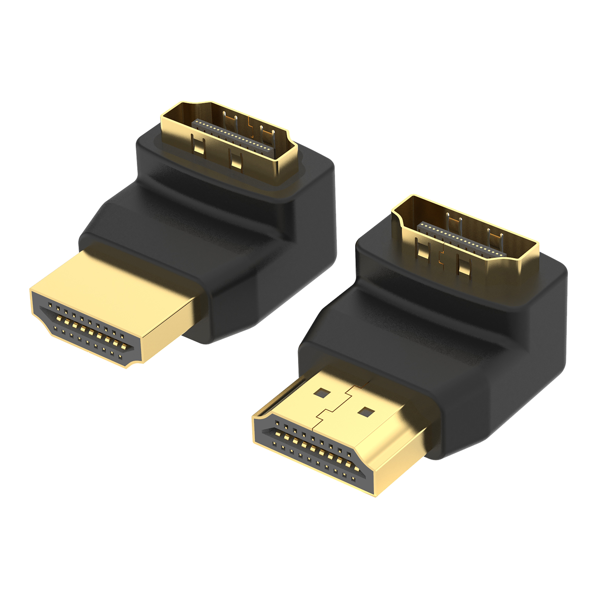 Cable Matters 2-Pack 270 Degree Right Angle HDMI Adapter (HDMI Right ...