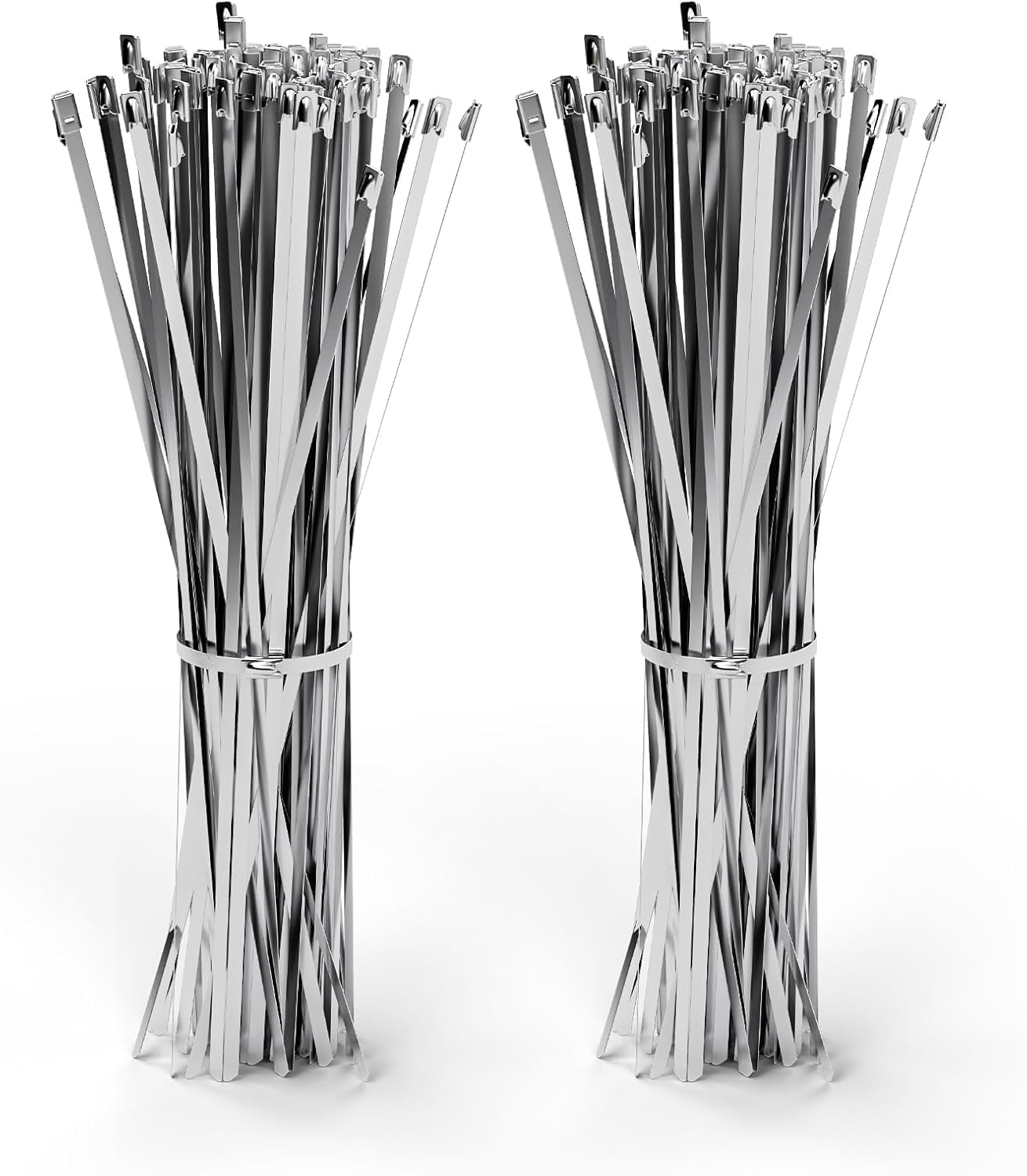 VCELINK Metal Zip Ties 11.8 inch 100pcs 304 Stainless steel Heavy duty ...