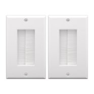 Construct Pro Brush Wall Plate Cable Management Pass-Through Device ...