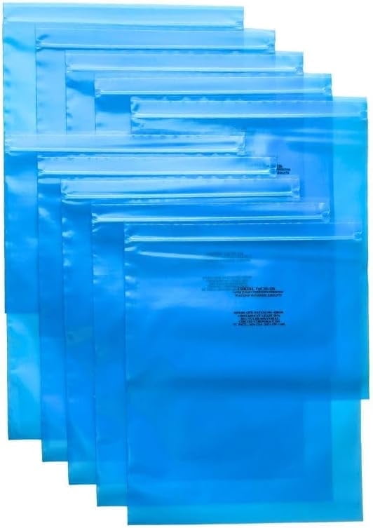 VCI Anti Rust Zip Close Bags (10x12 inches - 4 mil) Cortec VpCI-126 ...