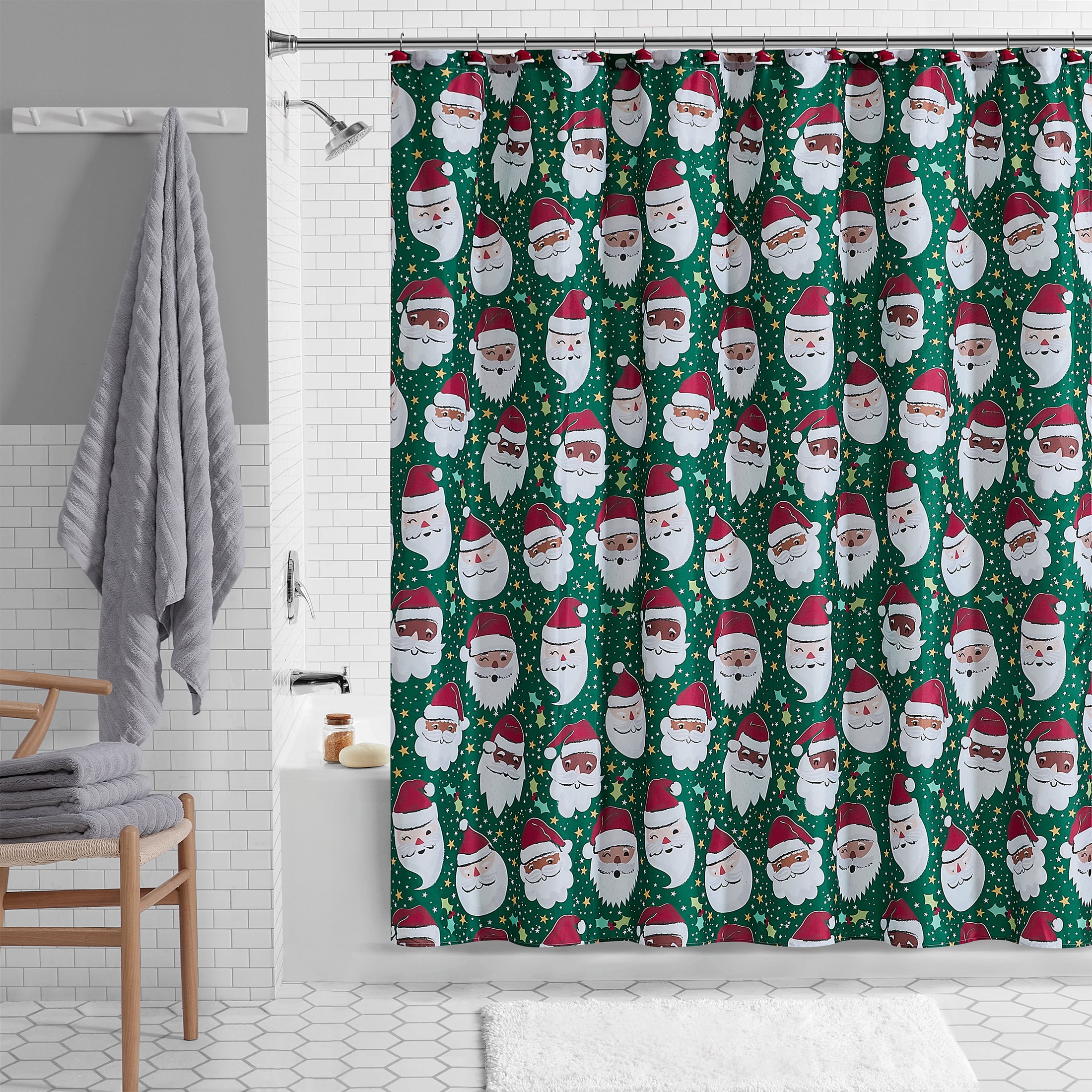 VCNY Home Christmas Party Santa Shower Set - 13-Piece - Walmart.com