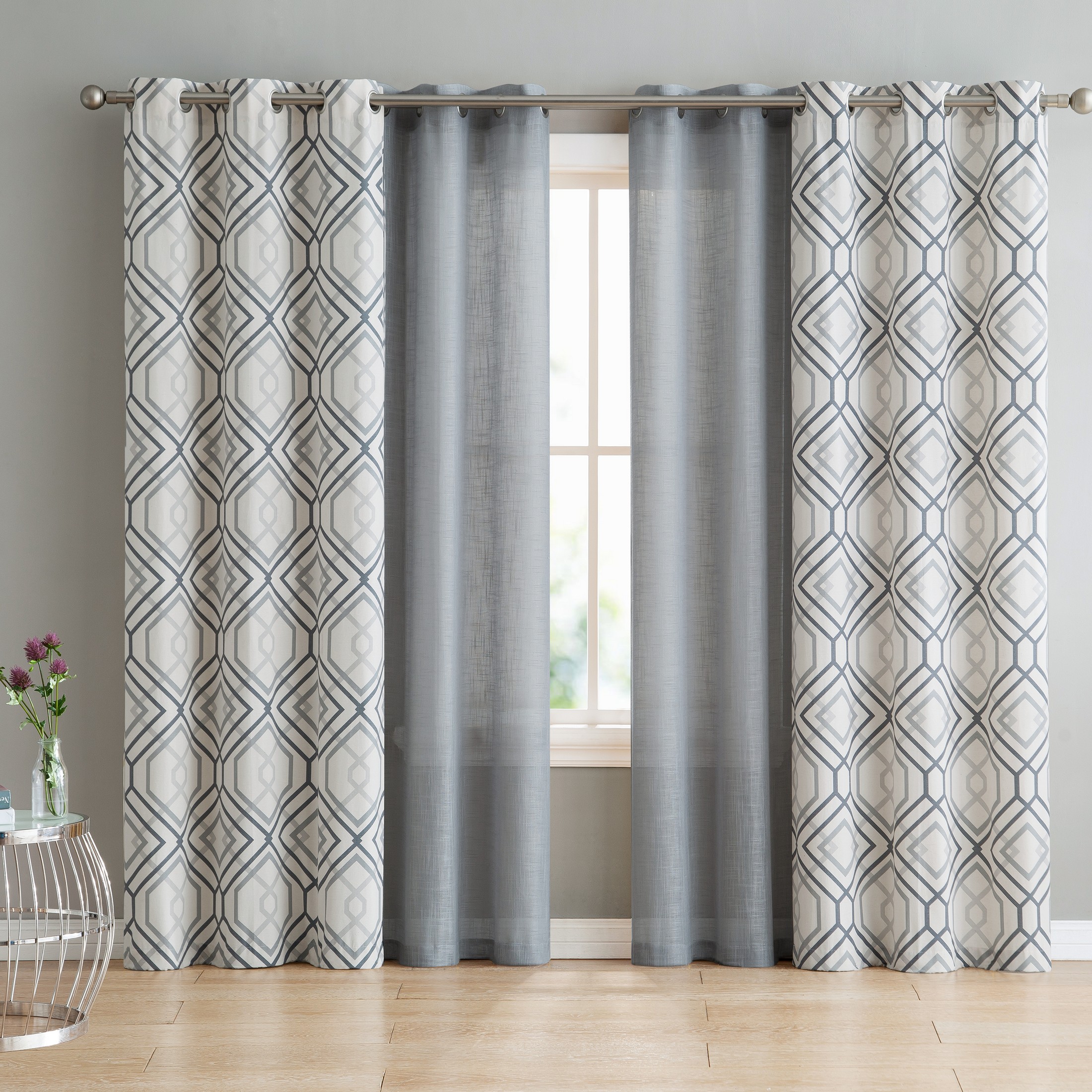 Home Decorative Sheer Curtain Panel, Valencia - Walmart.com