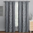 VCNY Home Kingdom Grey Branch Grommet Blackout Curtain, 40" x 95" - Walmart.com
