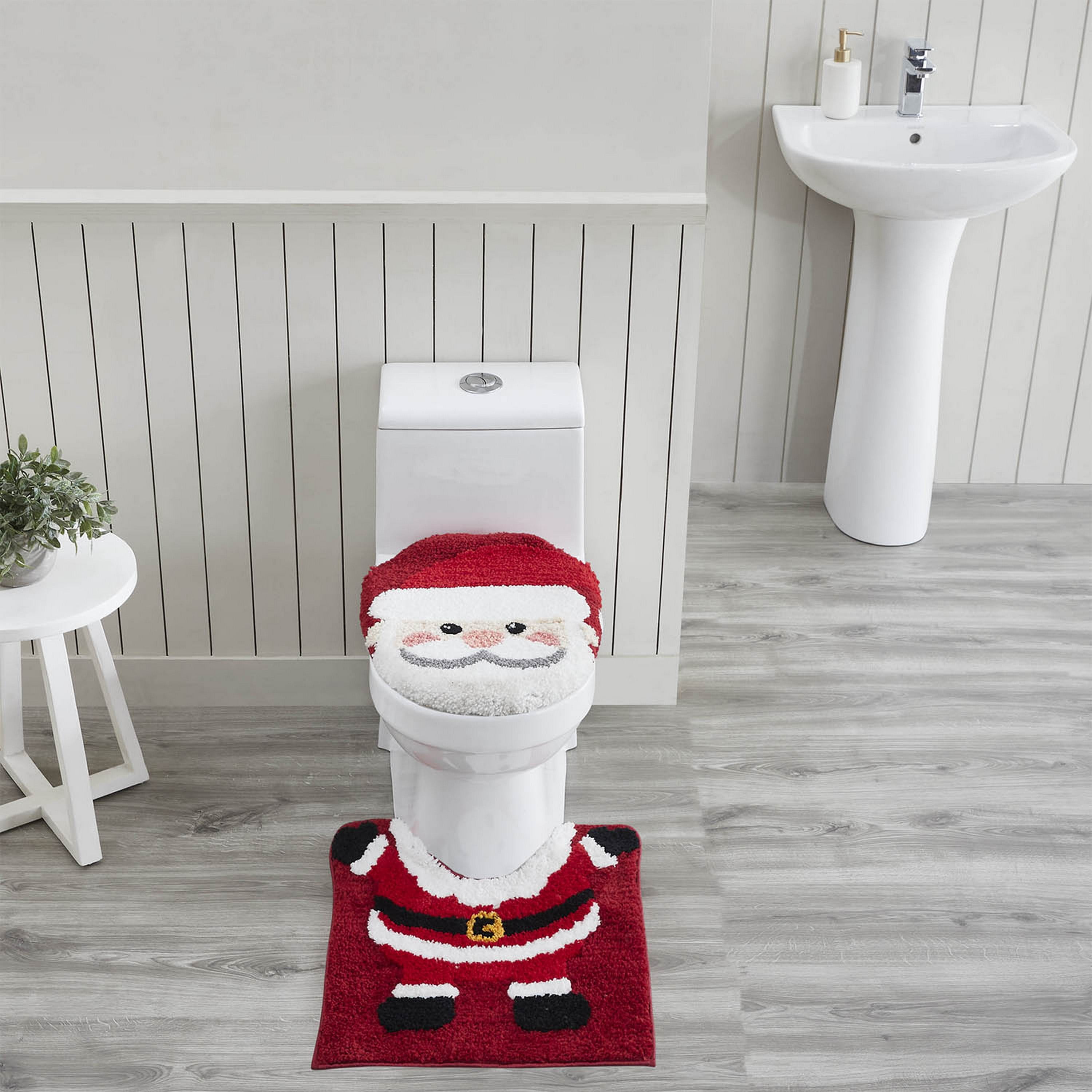 VCNY Home Santa Red/Green Holiday Bath Rug Set, 2 Count - Walmart.com