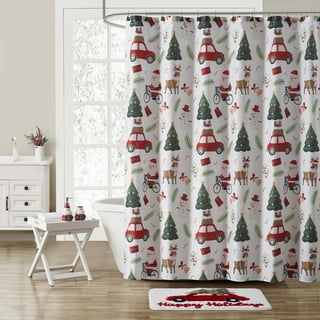 Christmas Shower Curtains in Shower Curtains Accessories Walmart