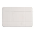 VCNY Home White Carved Grid Diatomite Stone Bath Mat, 16" x 24 ...