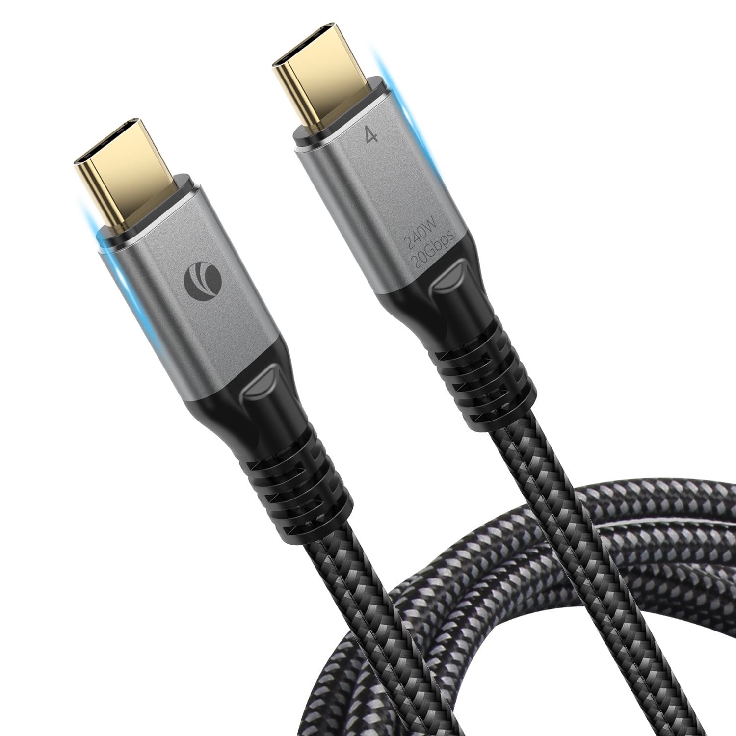 VCOM [6.6Ft] USB4 Cable 240W Compatible with Thunderbolt 3 Devices ...