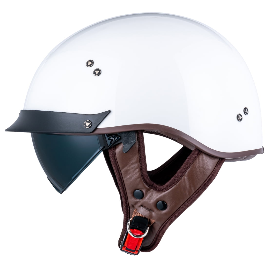 VCOROS Half Helmet Motorcycle Half Face Retro Helmet for Unisex-Adult ...