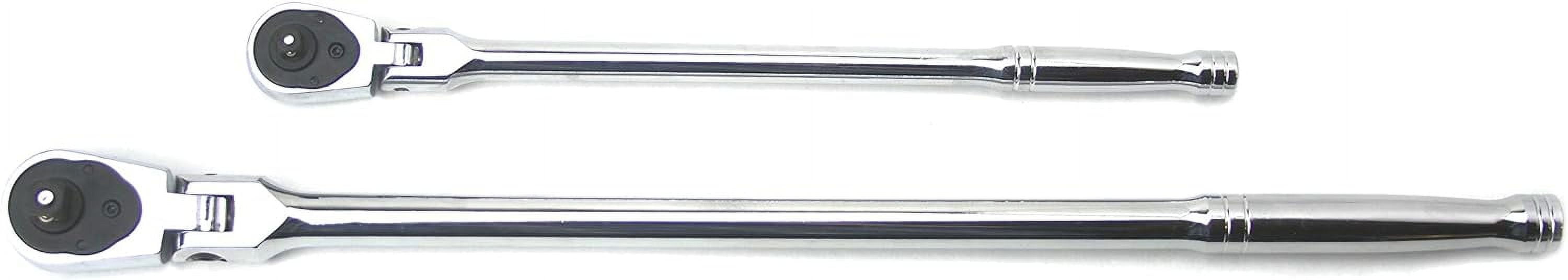 VCT 3/8" x 17" & 1/4" x 11" Extra Long Flexible Head Ratchet Handle CrV ...
