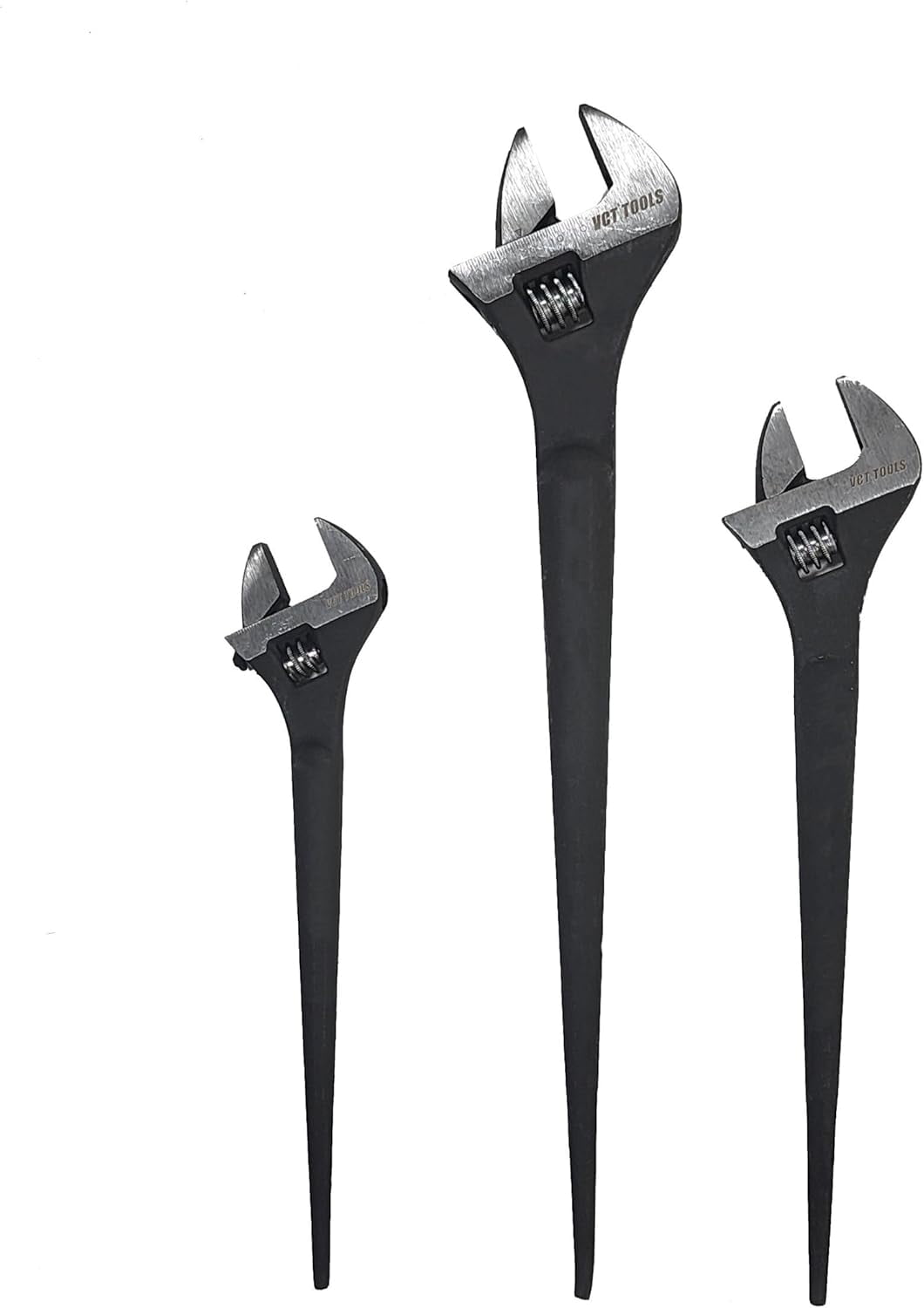 VCT 3-Pack Adjustable Construction Spud Wrench Set 10", 12", and 16 ...