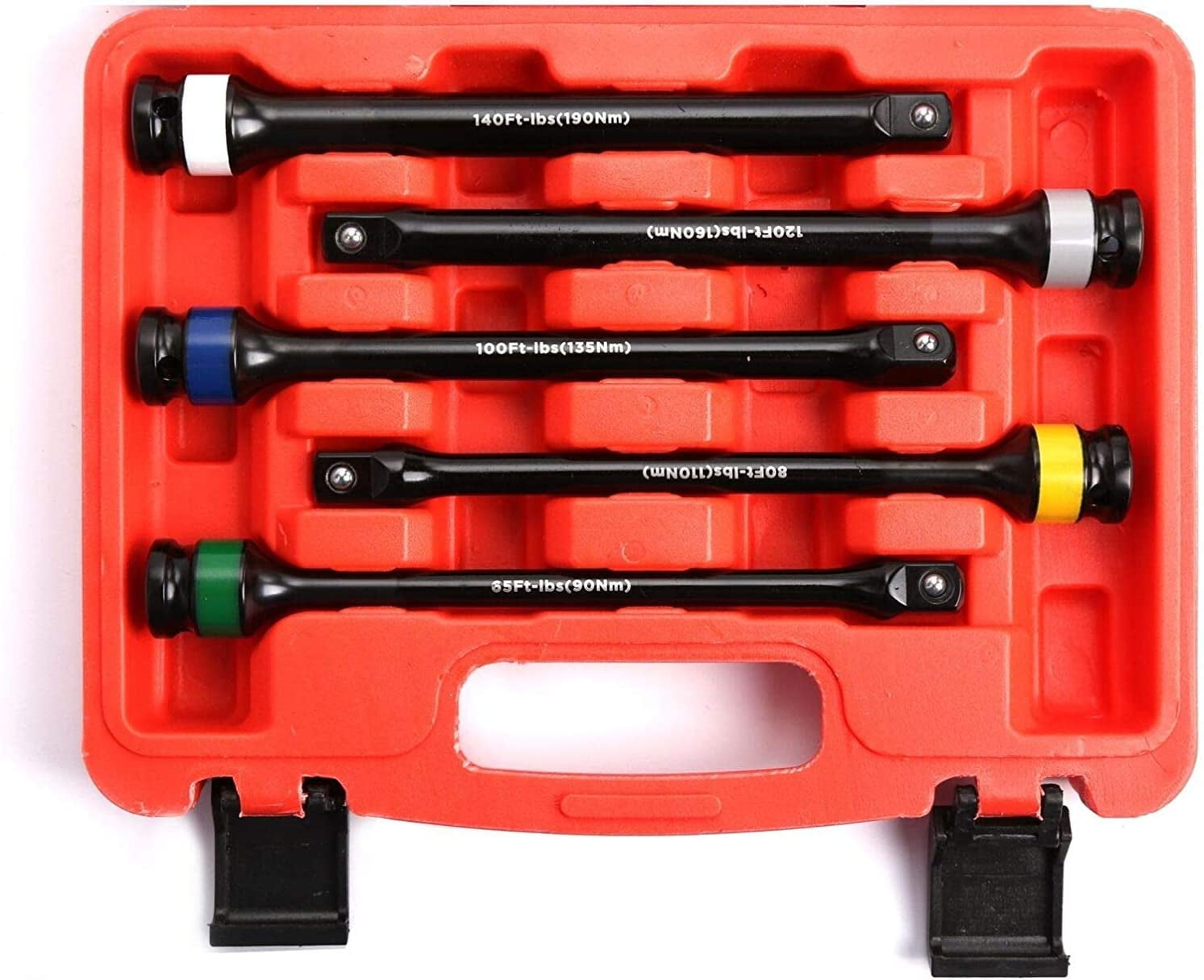 VCT 5PC TORQUE EXTENSION BAR TOOL SET 1/2" DR DRIVE TORQ TORK STICK ...