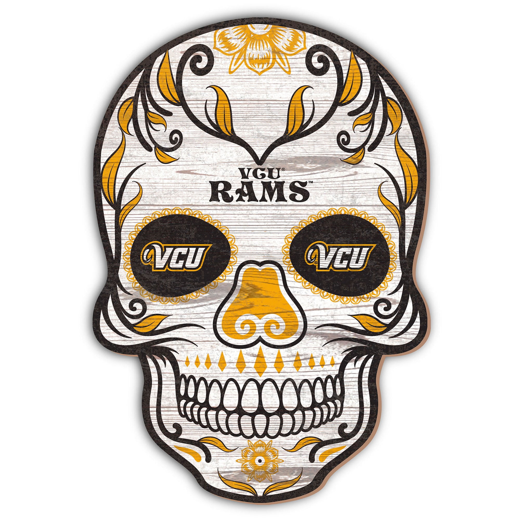 VCU Rams 12'' Sugar Skull Sign - Walmart.com