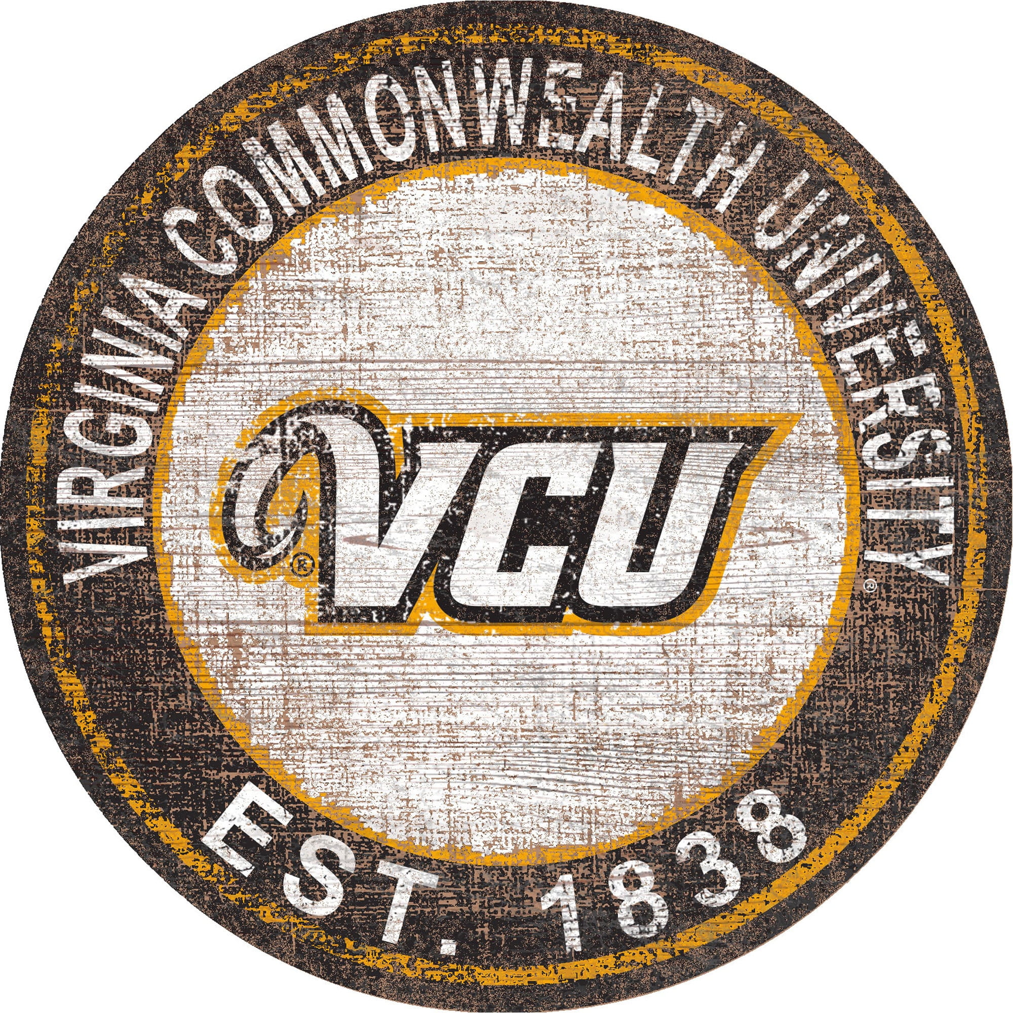 VCU Rams 24'' Round Heritage Logo Sign - Walmart.com