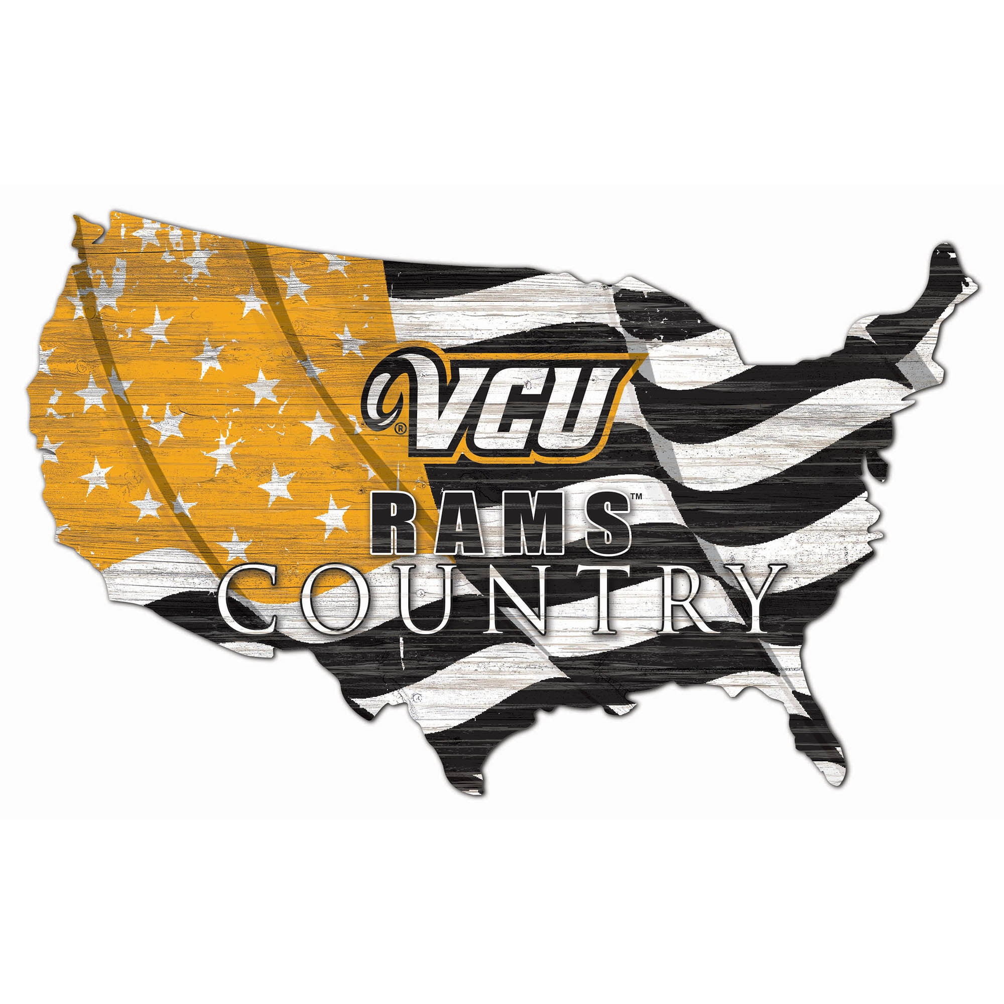 VCU Rams USA Flag Cutout Sign - Walmart.com