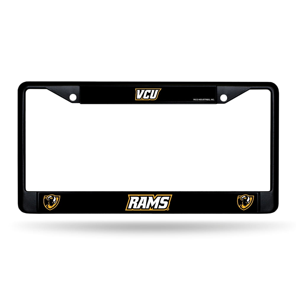 VCU Rams Virginia Commonwealth University Black Metal License Plate ...