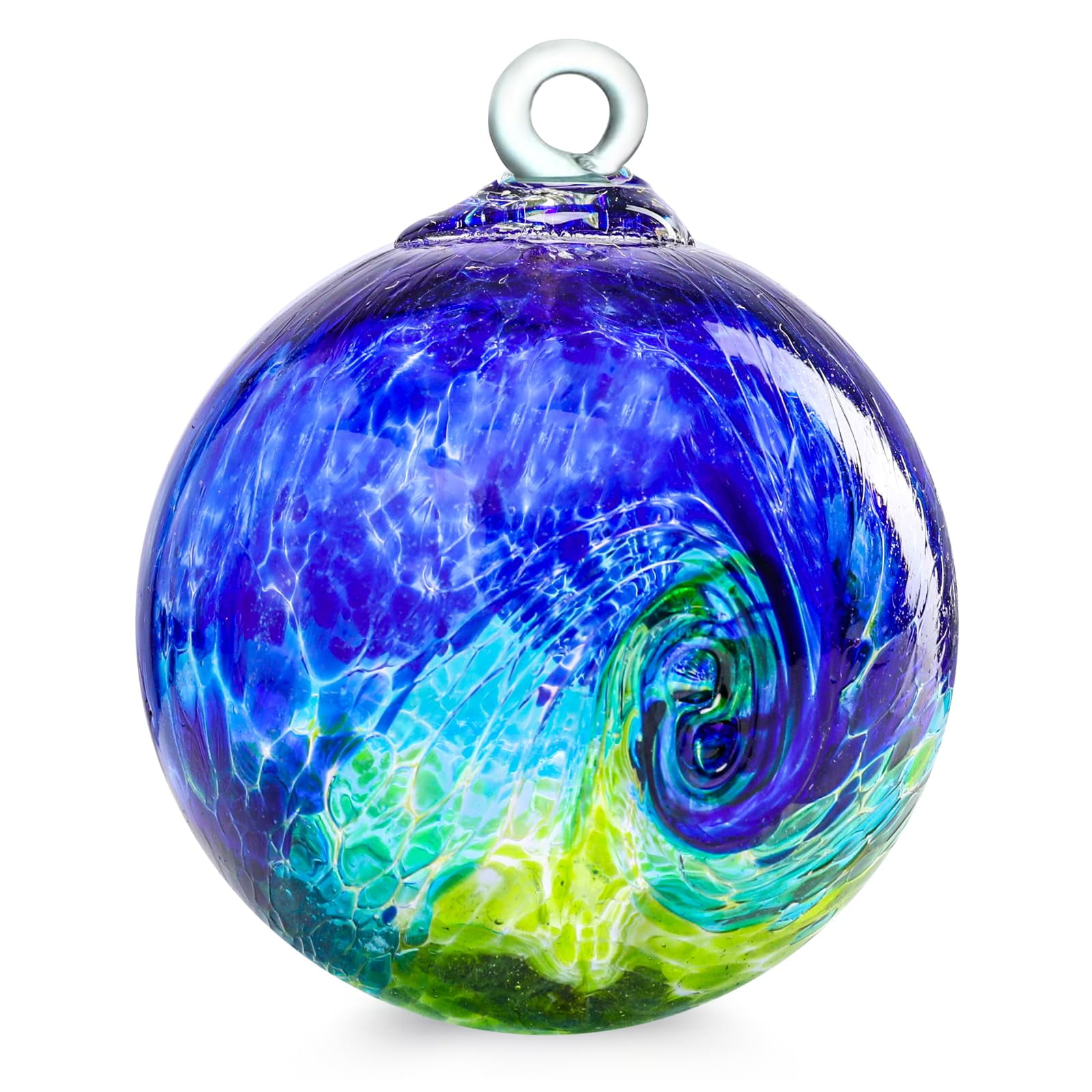 VCUTEKA Hanging Garden Gazing Ball, Hand-Blown Glass Witch Ball for ...