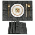 VCVCOO Placemats Set of 4, Vinyl Table Place Mats Heat Resistant Non ...