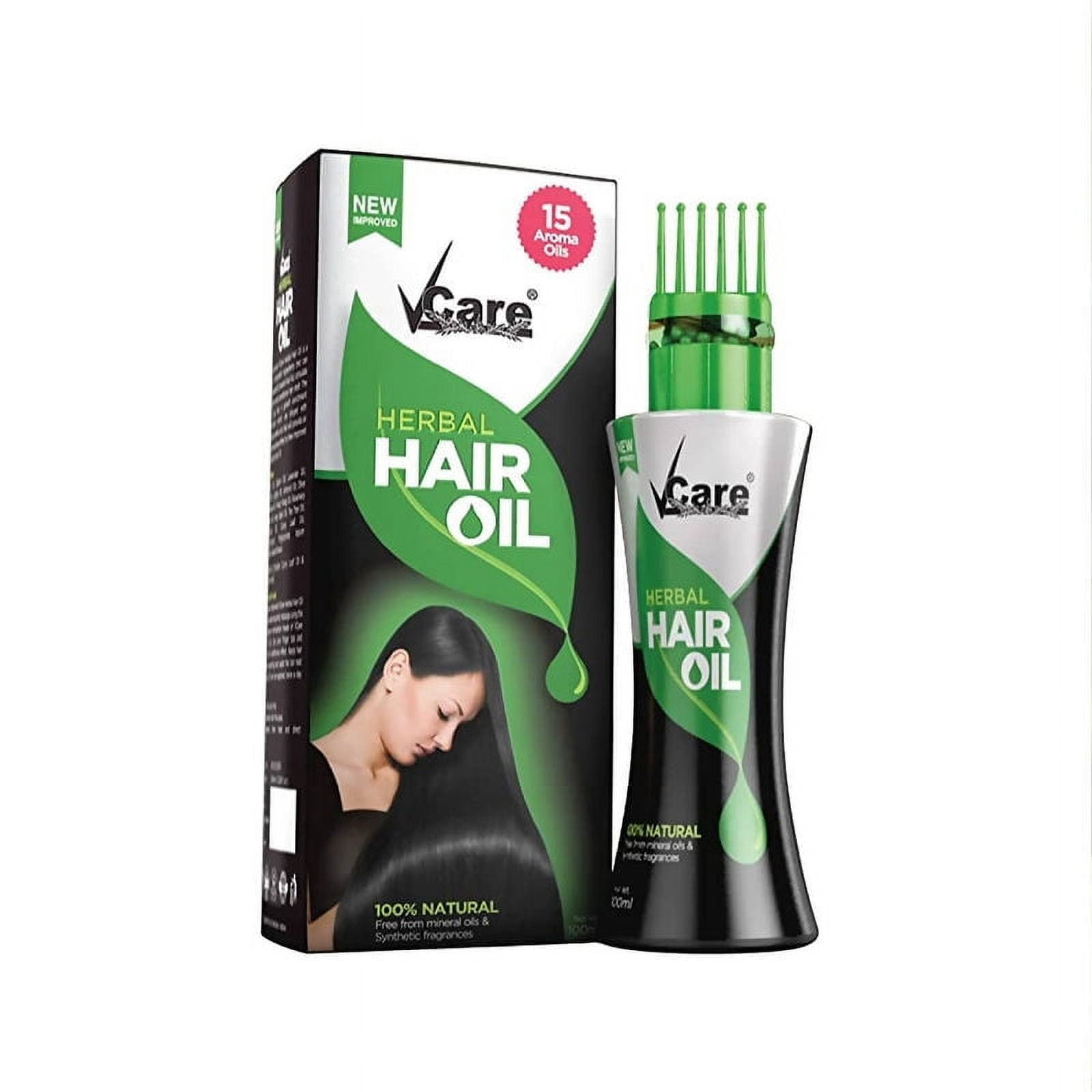 VCare New Improved Herbal Hair Oil with Wonder Cap -100 ml - Walmart.com