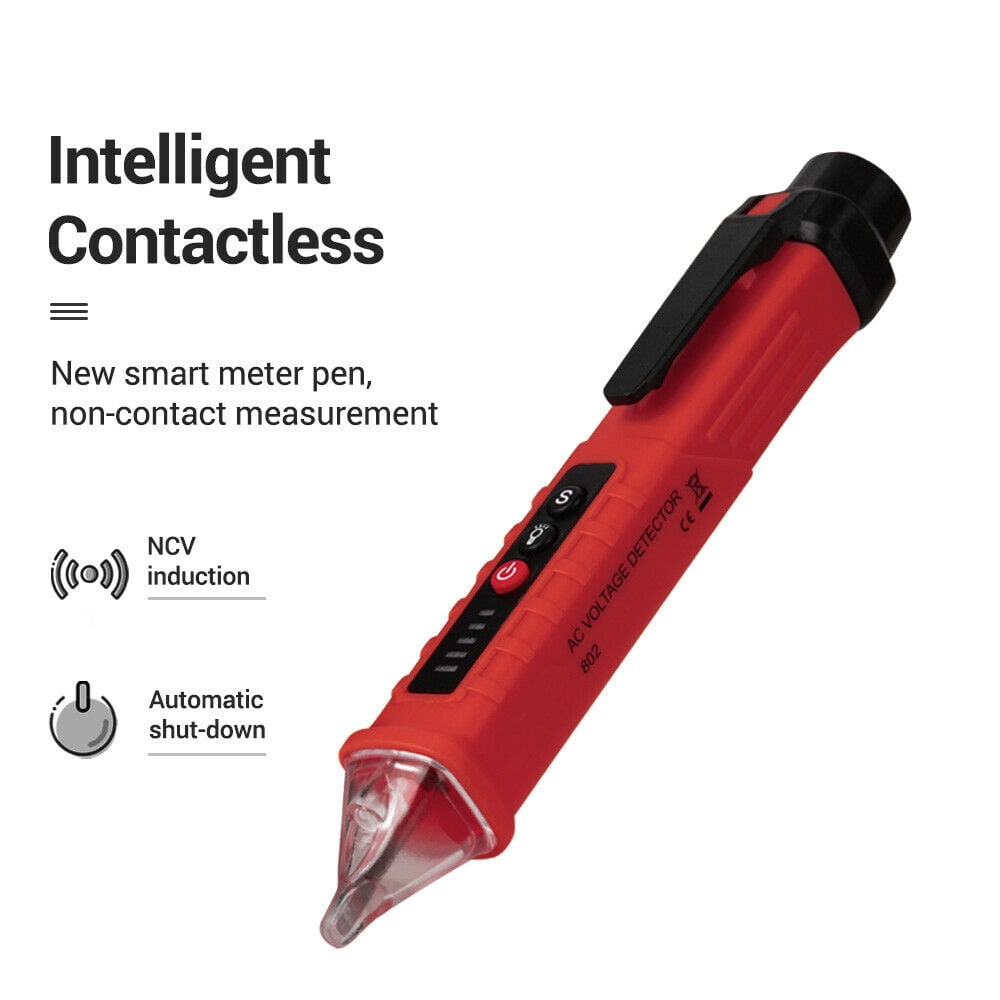 VD802 AC Voltage Detectors Smart Non-Contact Tester Pen Meter 12-1000V ...