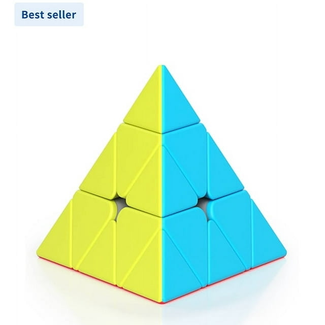 VDEALEN Pyramid Speed Cube Original Triangle Pyraminx Puzzle Cube; Super-Durable Smooth with ...