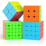 VDEALEN Speed Cube Set, 2x2 3x3 4x4 5x5 Stickerless Speed Cube Bright ...