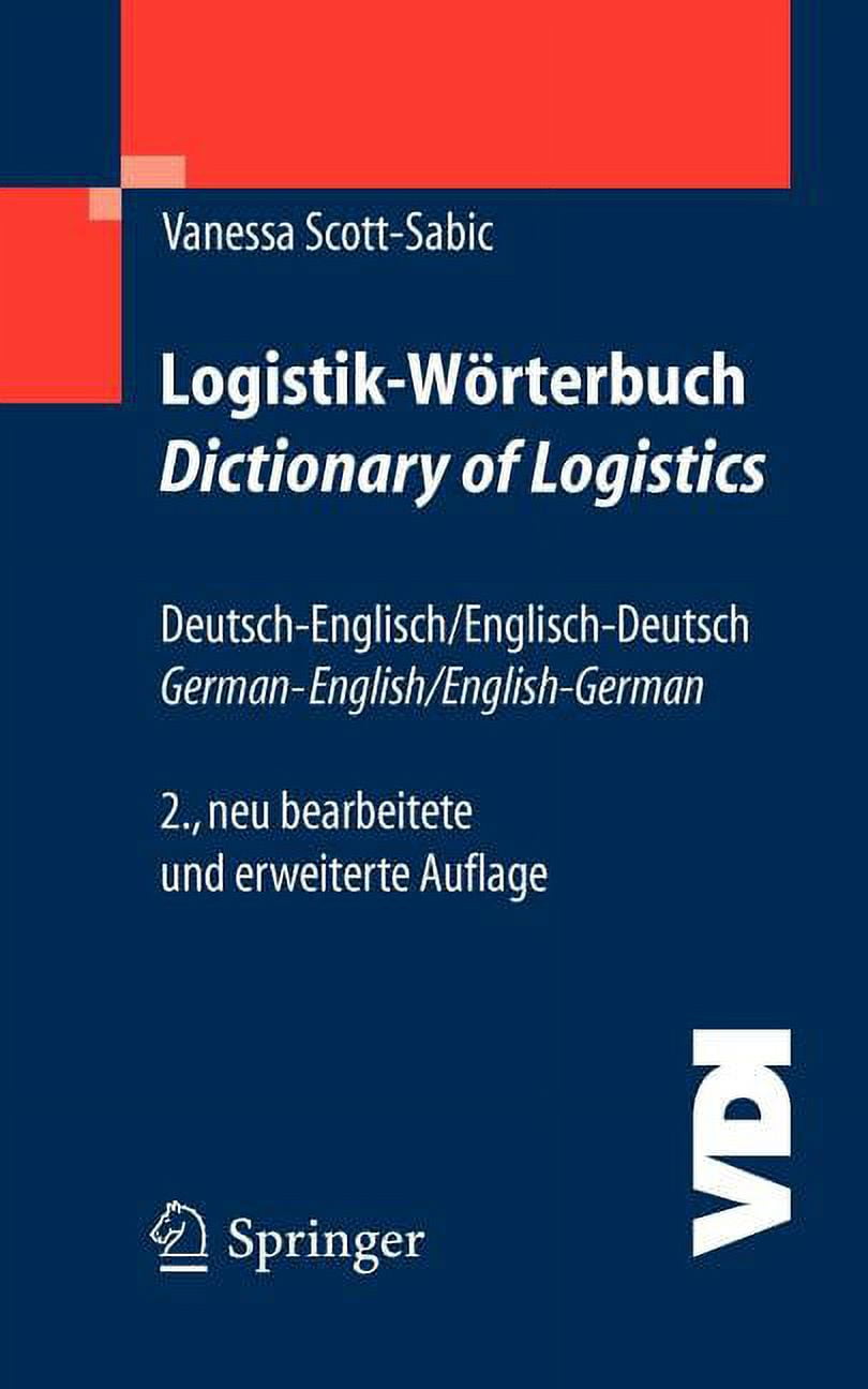 VDI-Buch Logistik-WÃ¶rterbuch. Dictionary of Logistics: Deutsch ...