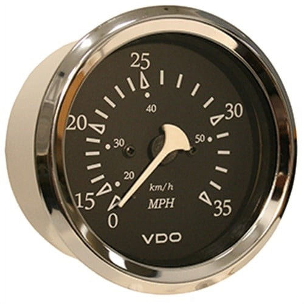 VDO ALLENTARE BLACK 35MPH 3 3/8" (85MM) PITOT SPEEDOMETER - Walmart.com